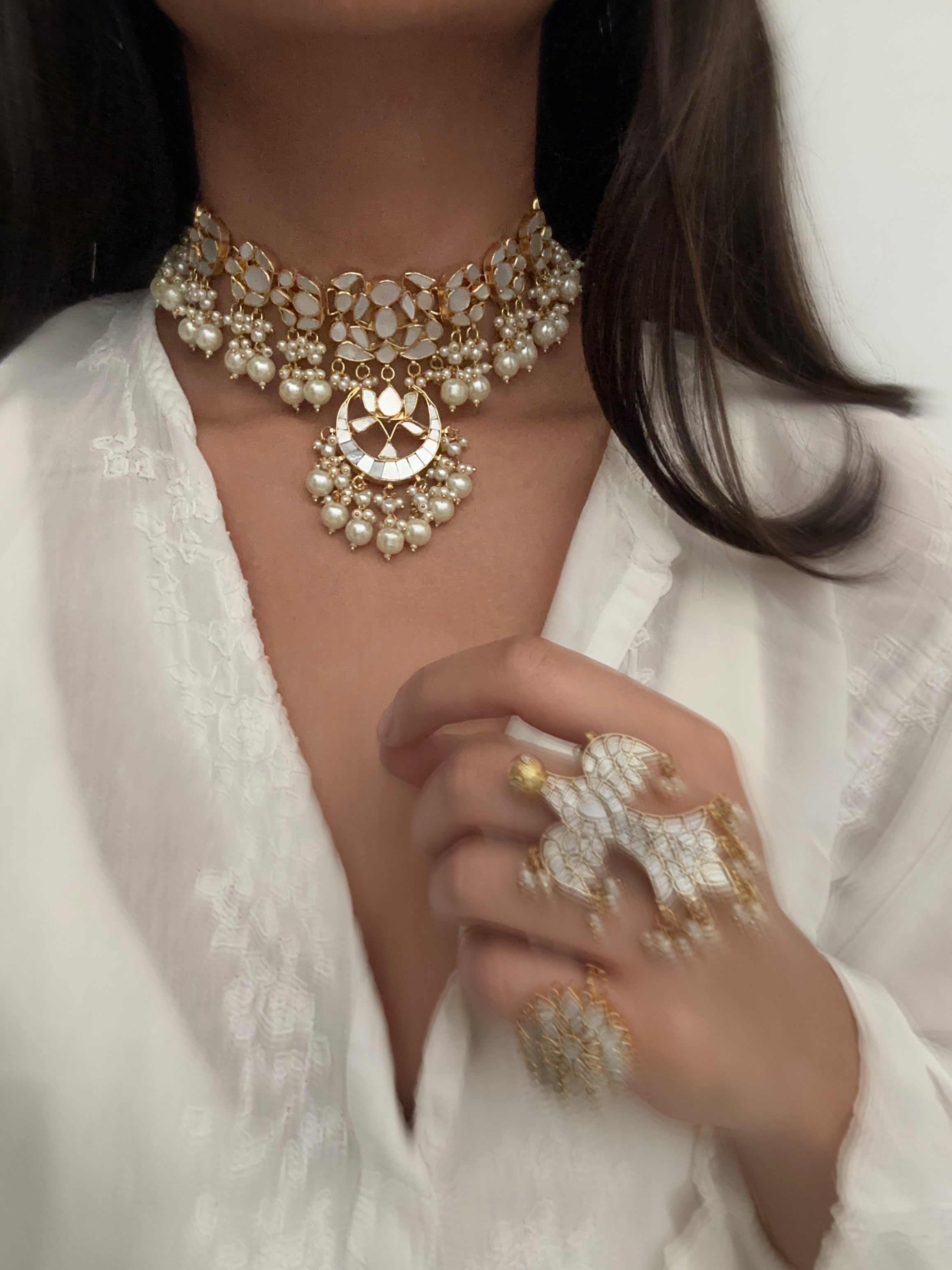 Ivory Milky 15 Necklace – Dhora India