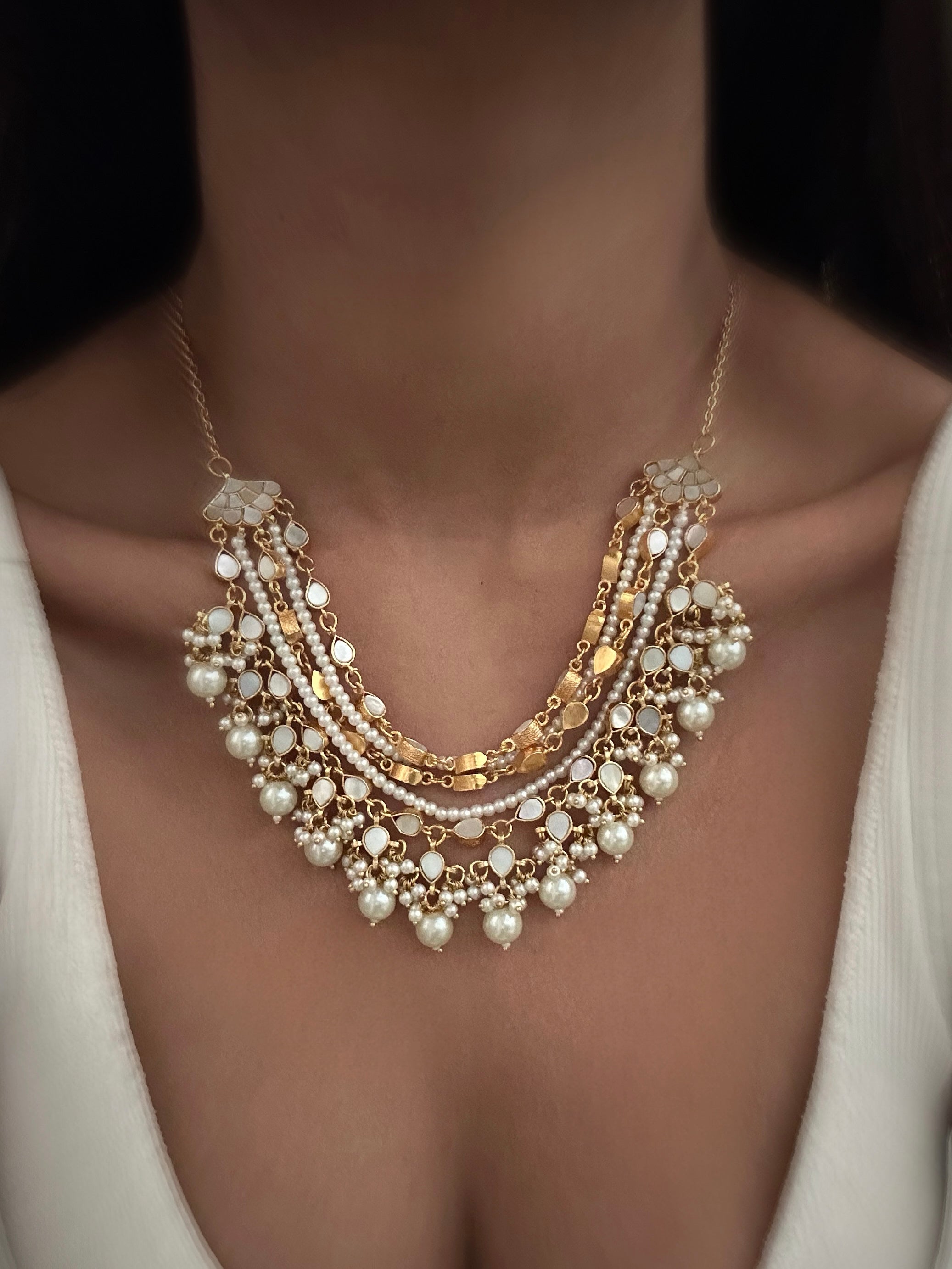 Milky Kanoti Necklace – Dhora India