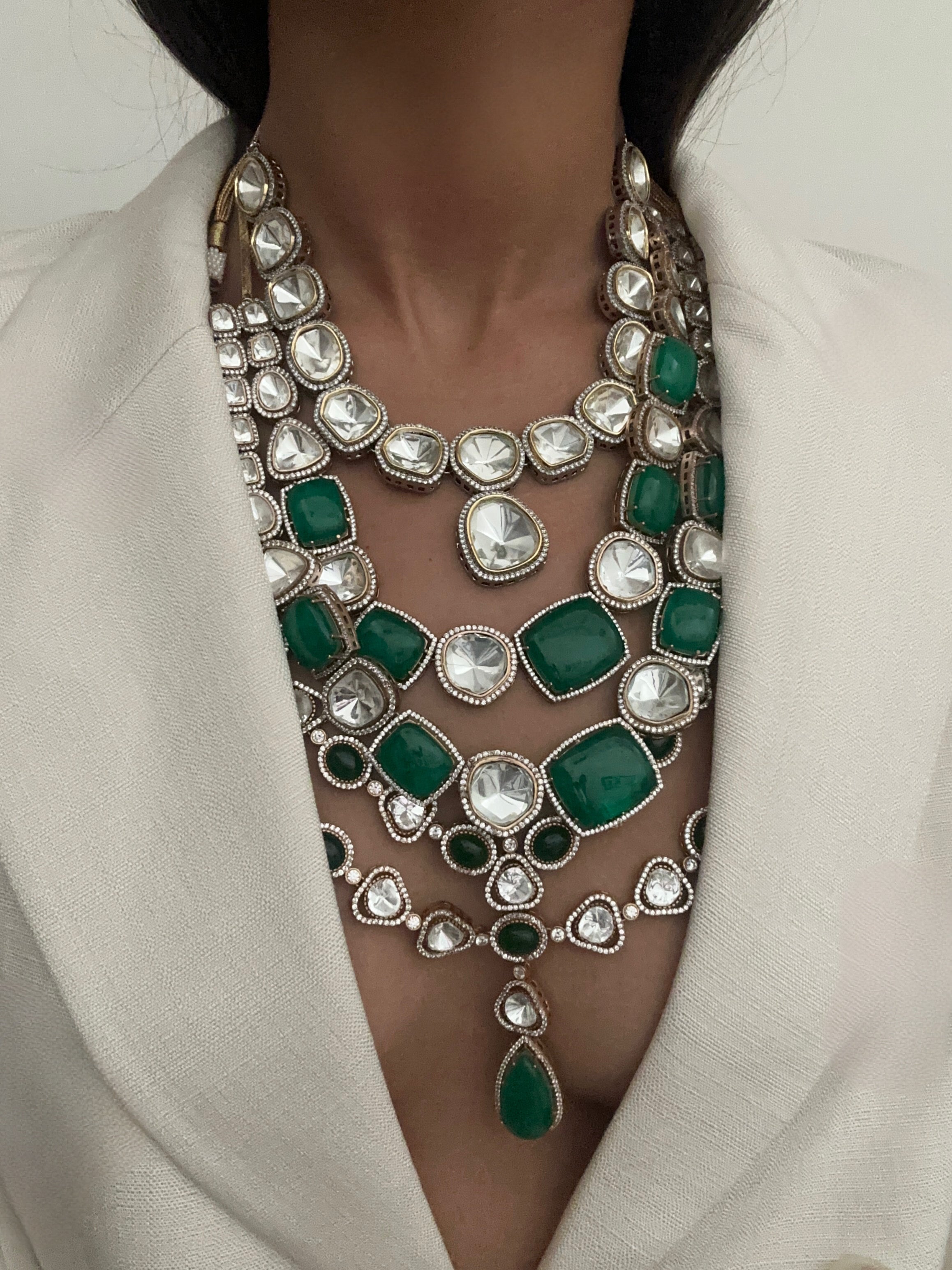 Victorian Green Necklace – Dhora India