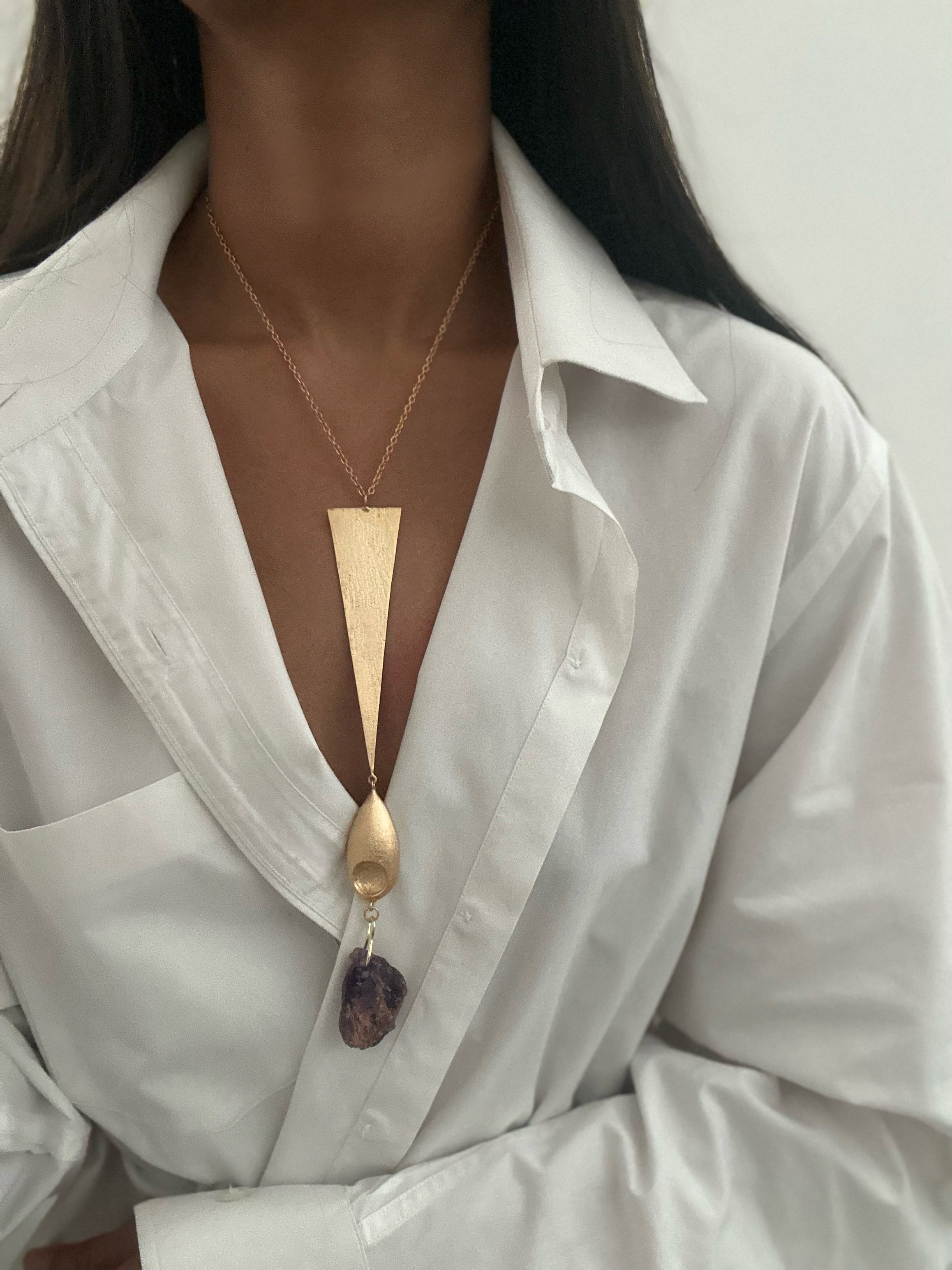 Klur Drop Necklace – Dhora India