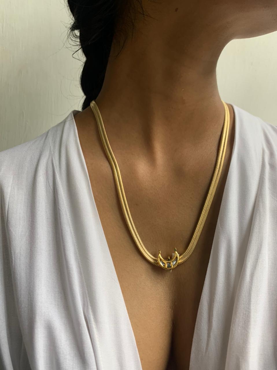 Chand Snake Chain Necklace – Dhora India