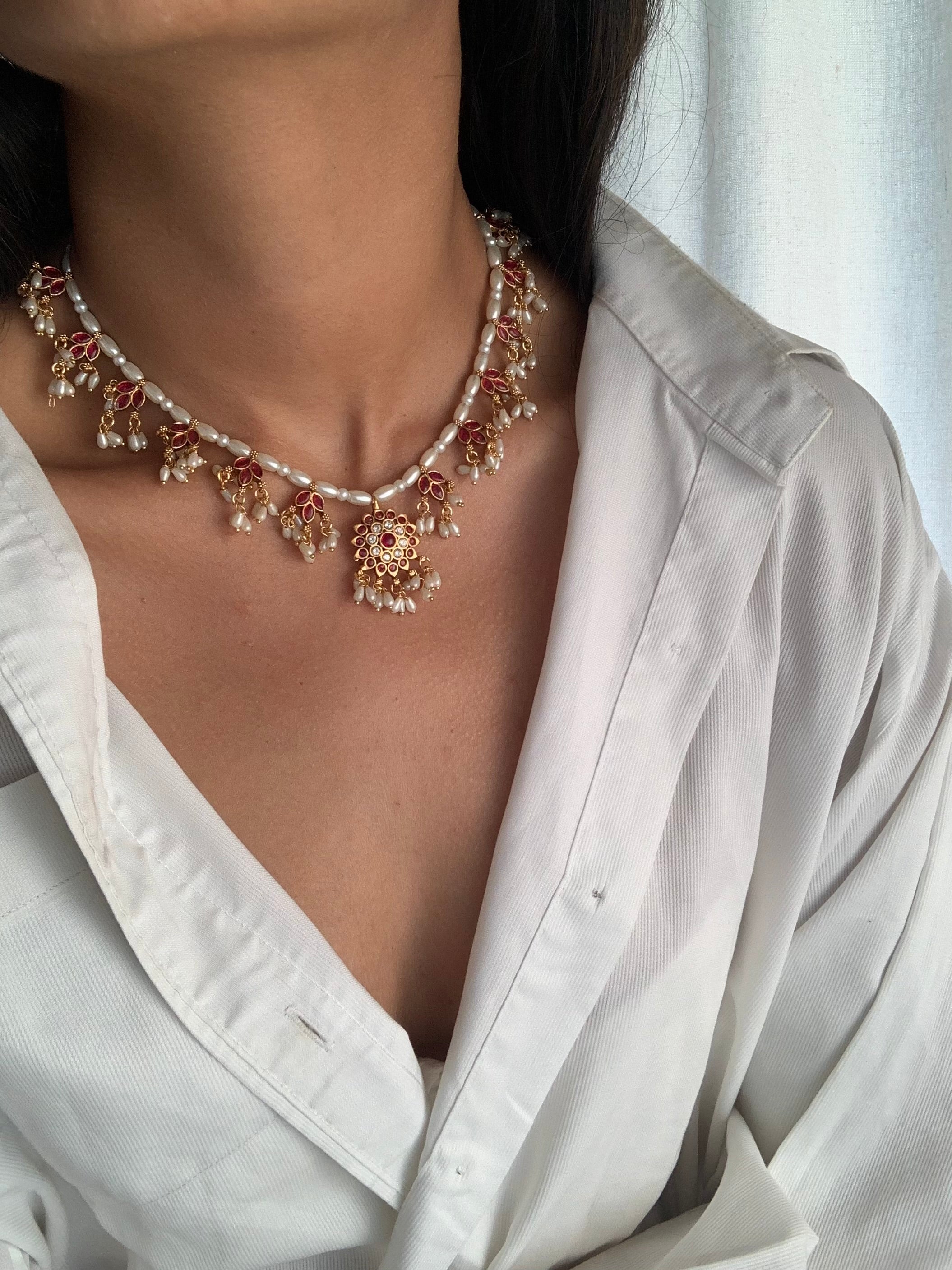 Mora Pearl Necklace – Dhora India