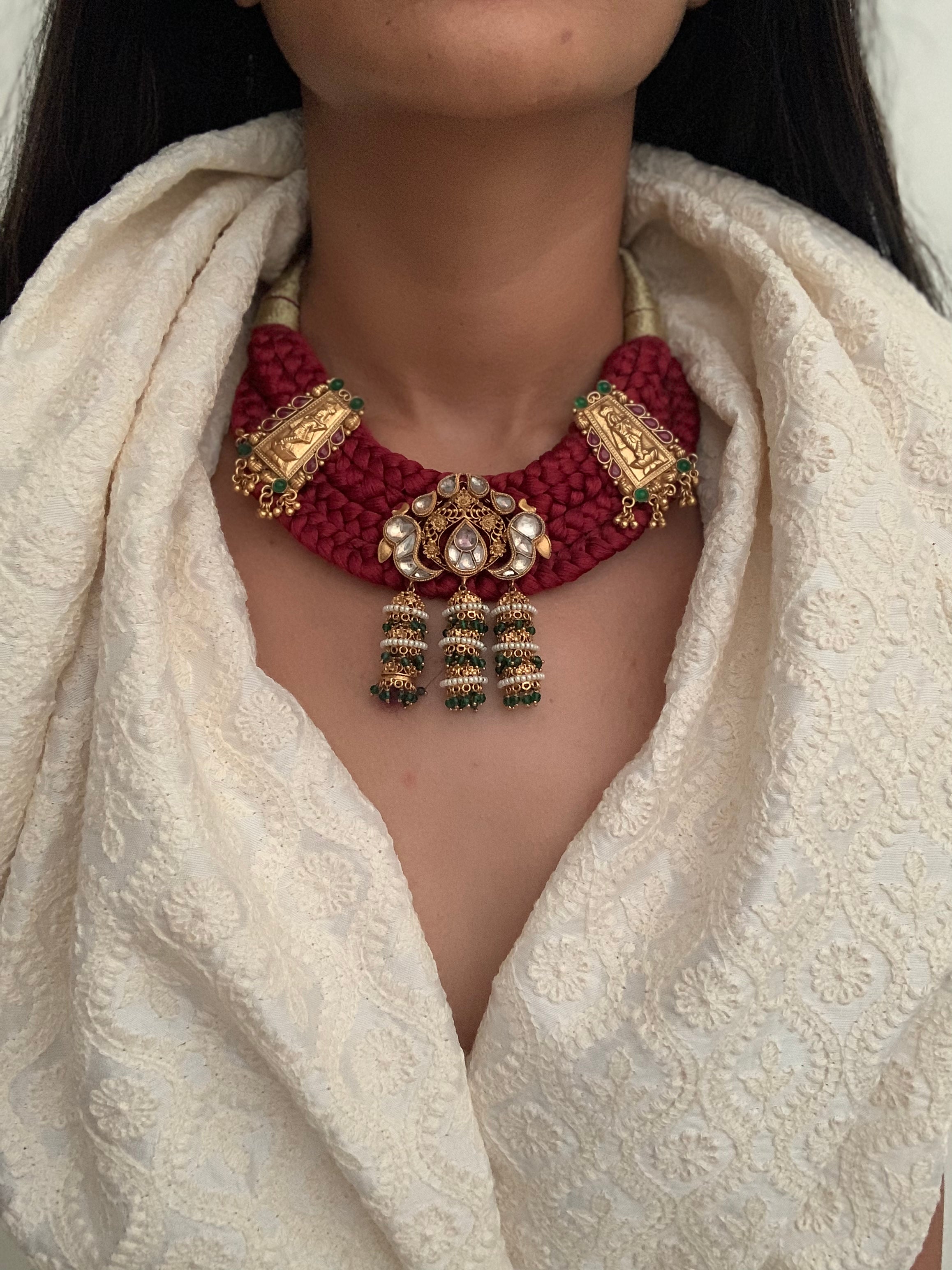 Anjali Necklace Set – Dhora India